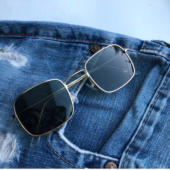 Accessories | 9s Vintage Retro Rectangle Sunglasses | Poshmark